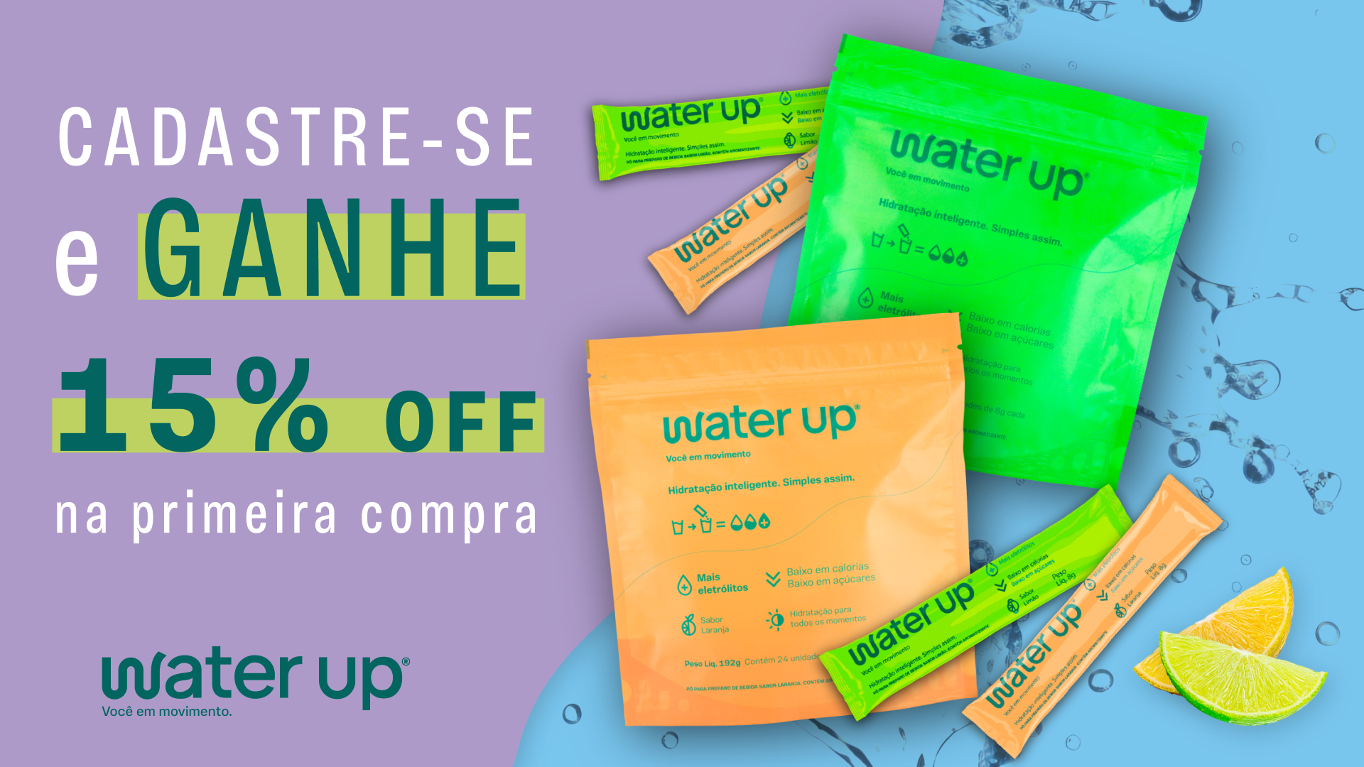 Water up hydration - bem estar, saúde, ciência e hidratação